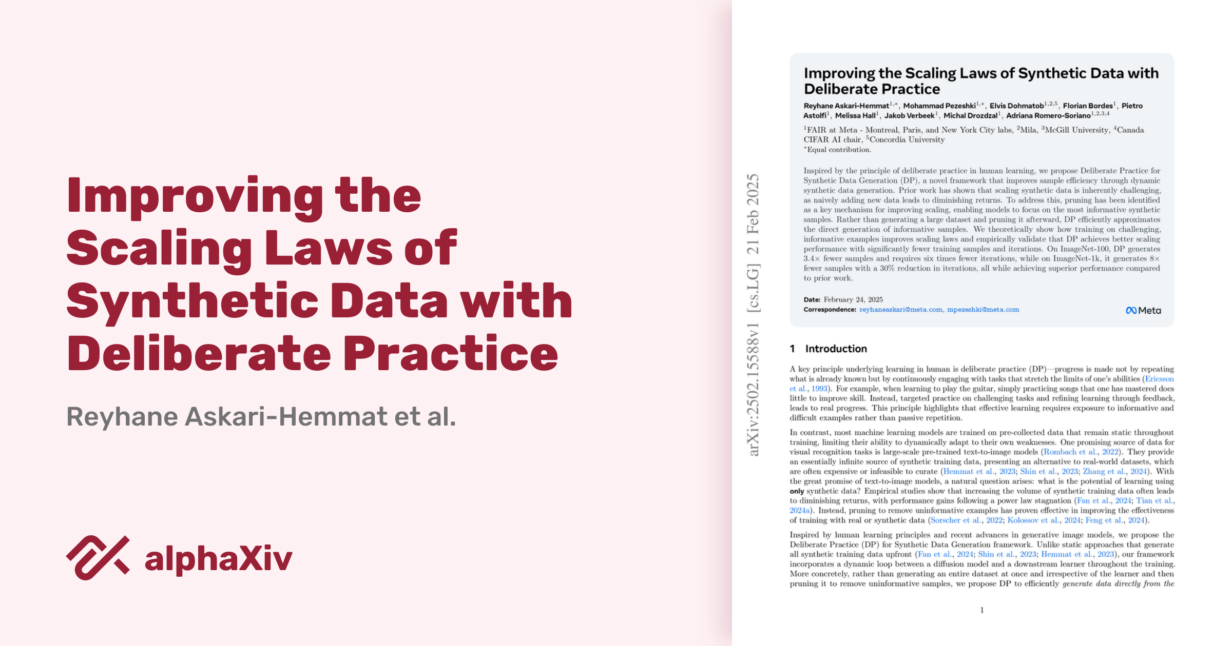 Improving the Scaling Laws of Synthetic Data with Deliberate Practice ...