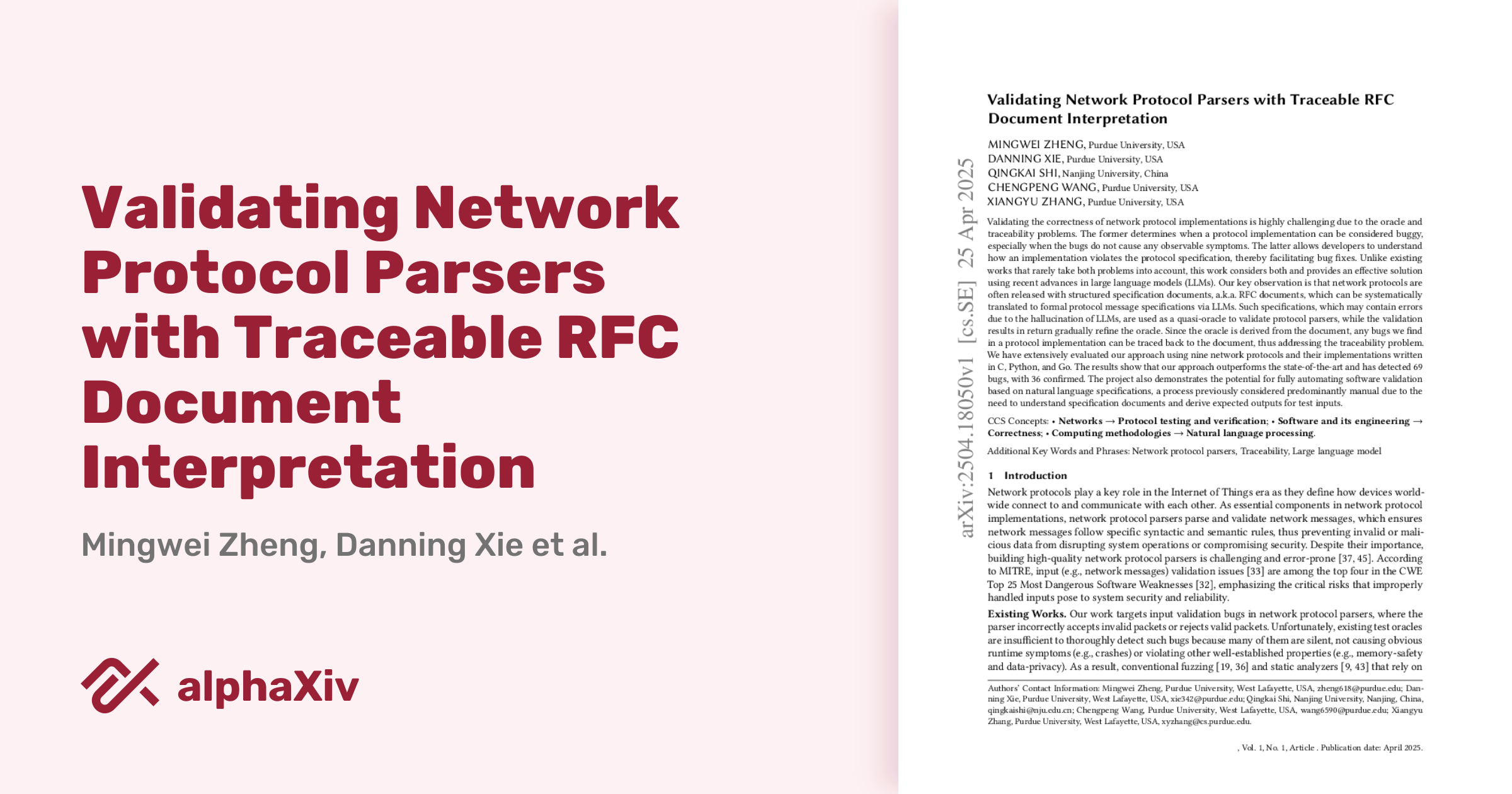 Validating Network Protocol Parsers with Traceable RFC Document ...