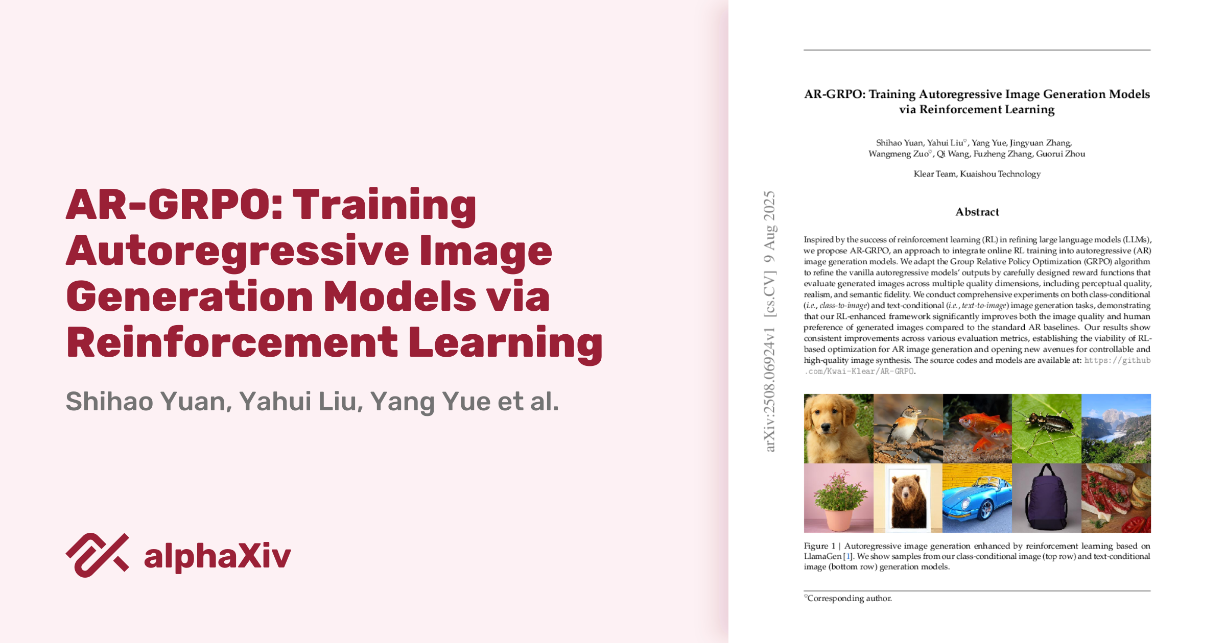 AR-GRPO: Training Autoregressive Image Generation Models via ...
