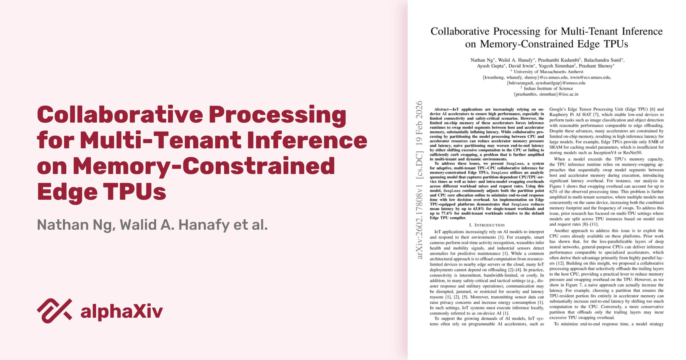 Collaborative Processing for Multi-Tenant Inference on Memory ...