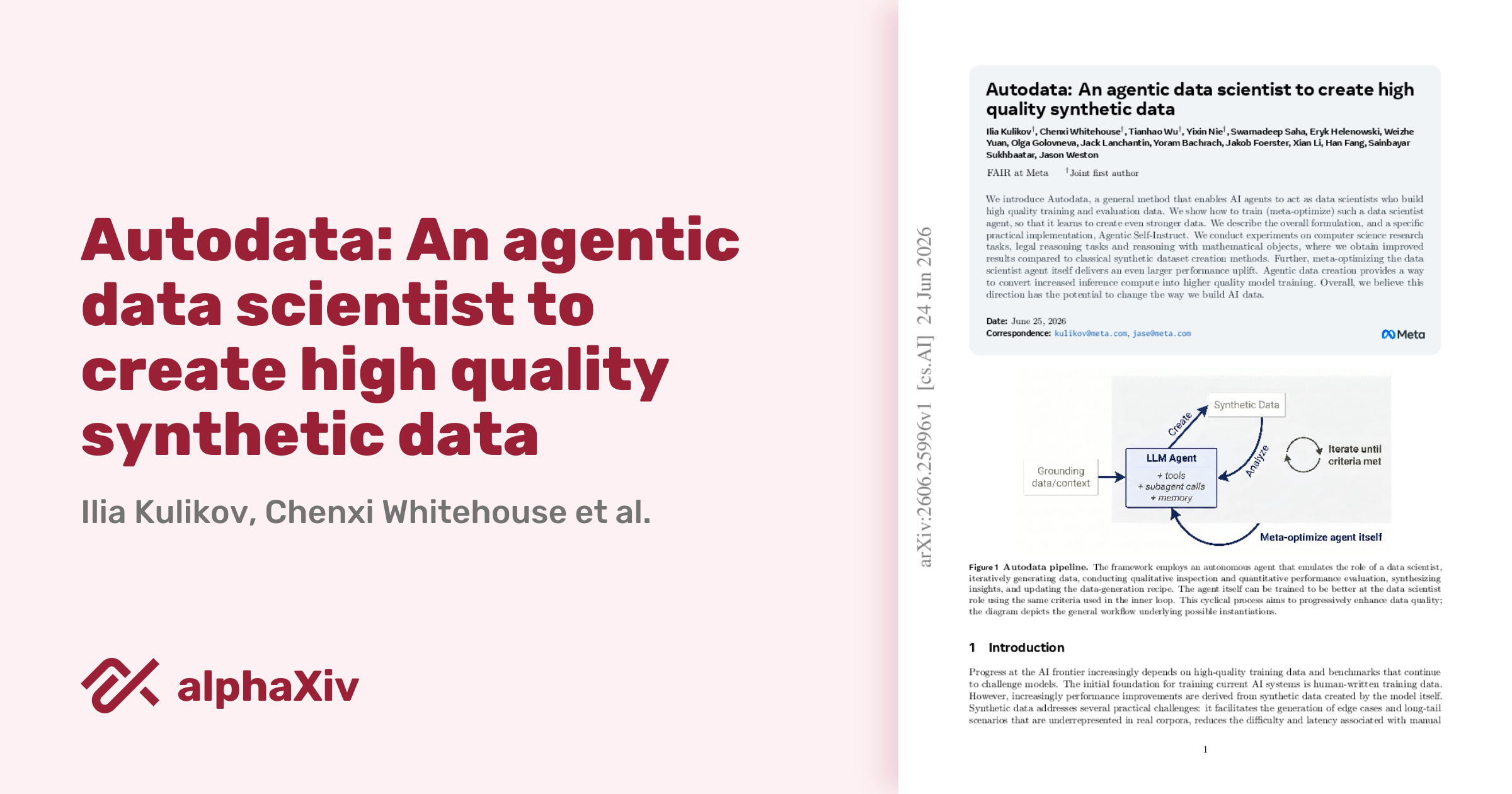 Autodata: An agentic data scientist to create high quality synthetic ...